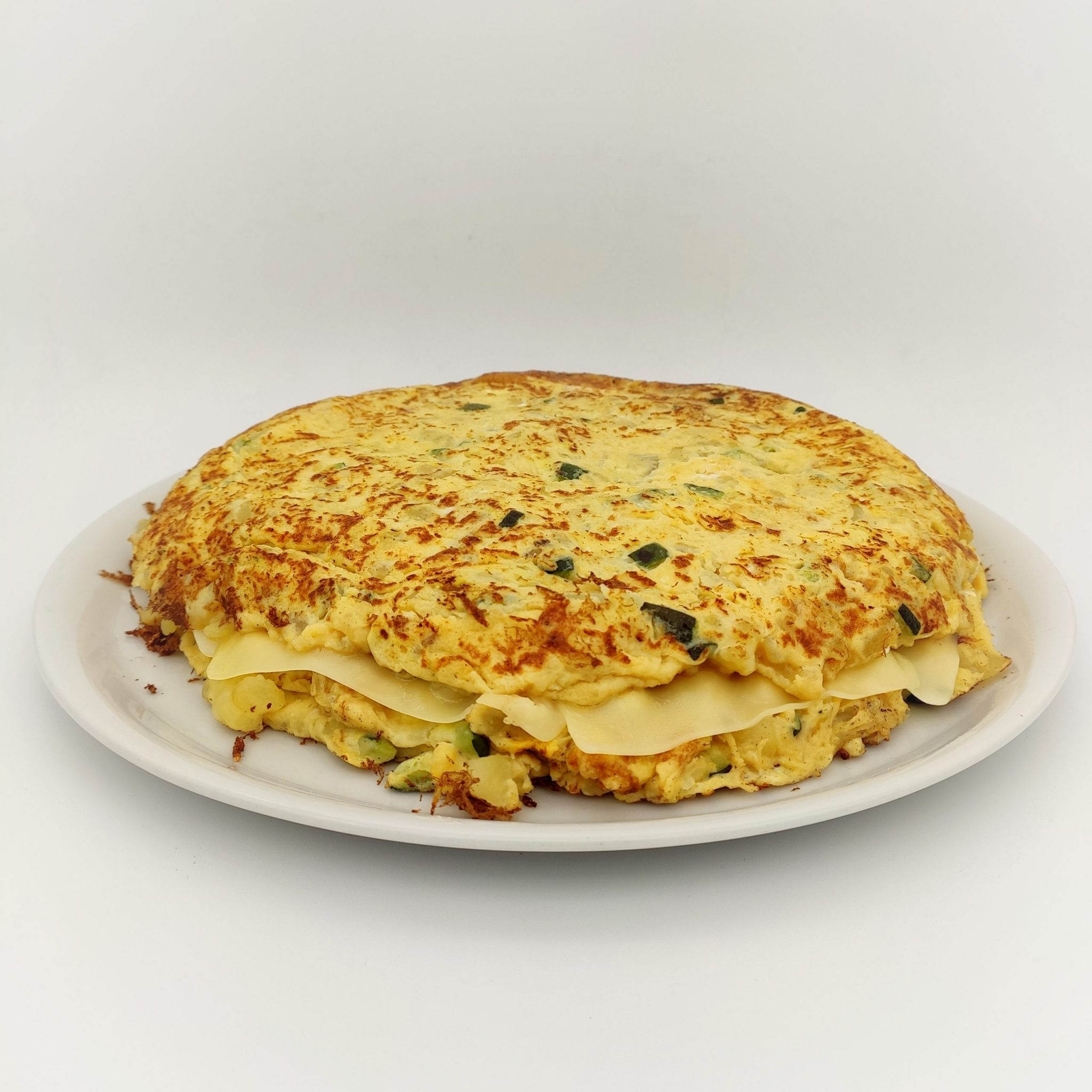 Tortilla rellena de calabacín con queso - TodoTortillas
